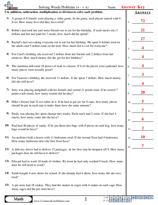 Two Step Word Problems 3rd Grade Worksheets 3rd Grade Guided Math